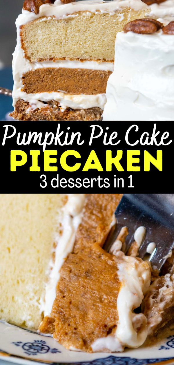 Pumpkin Pie Layer Cake ("Piecaken") - Gluten-Free Option