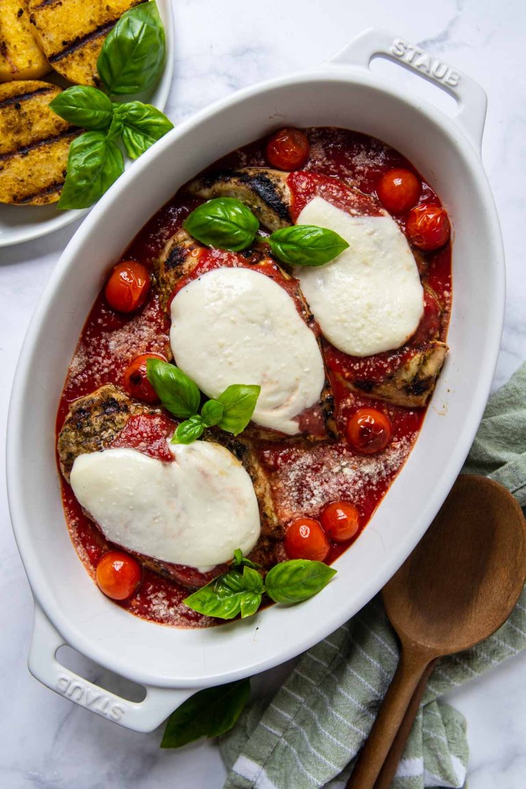 Grilled Parmesan Chicken - Effortless Recipe with Grilled Polenta!