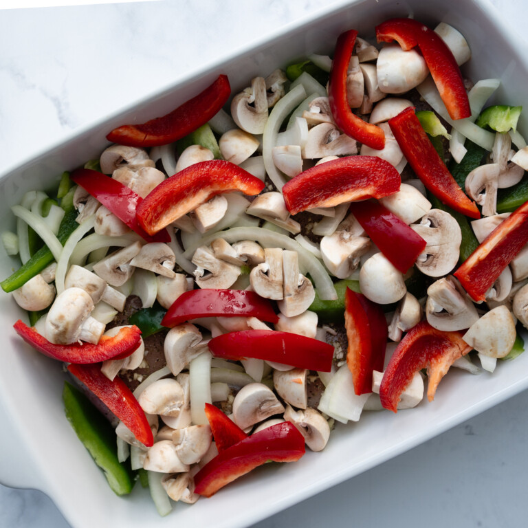 Easiest Dump & Bake Oven Chicken Cacciatore - Effortless Recipe!