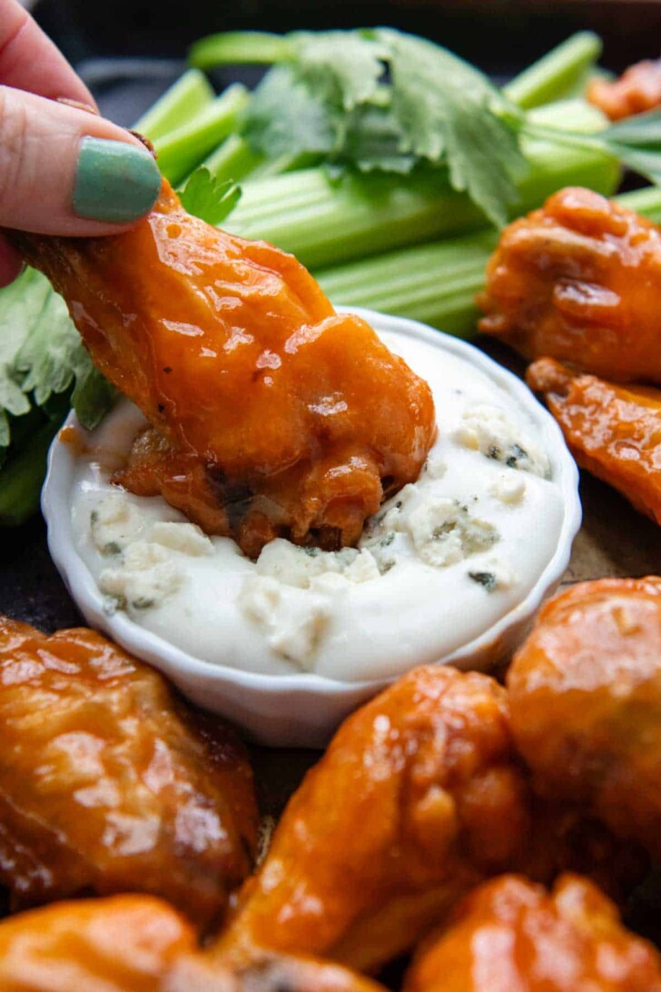 Extra Crispy Gluten-Free Chicken Wings (Baked) - Buffalo-Style