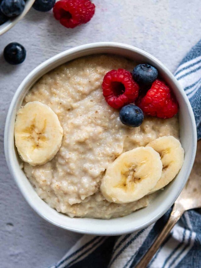 Creamy Oat Bran Porridge - MamaGourmand