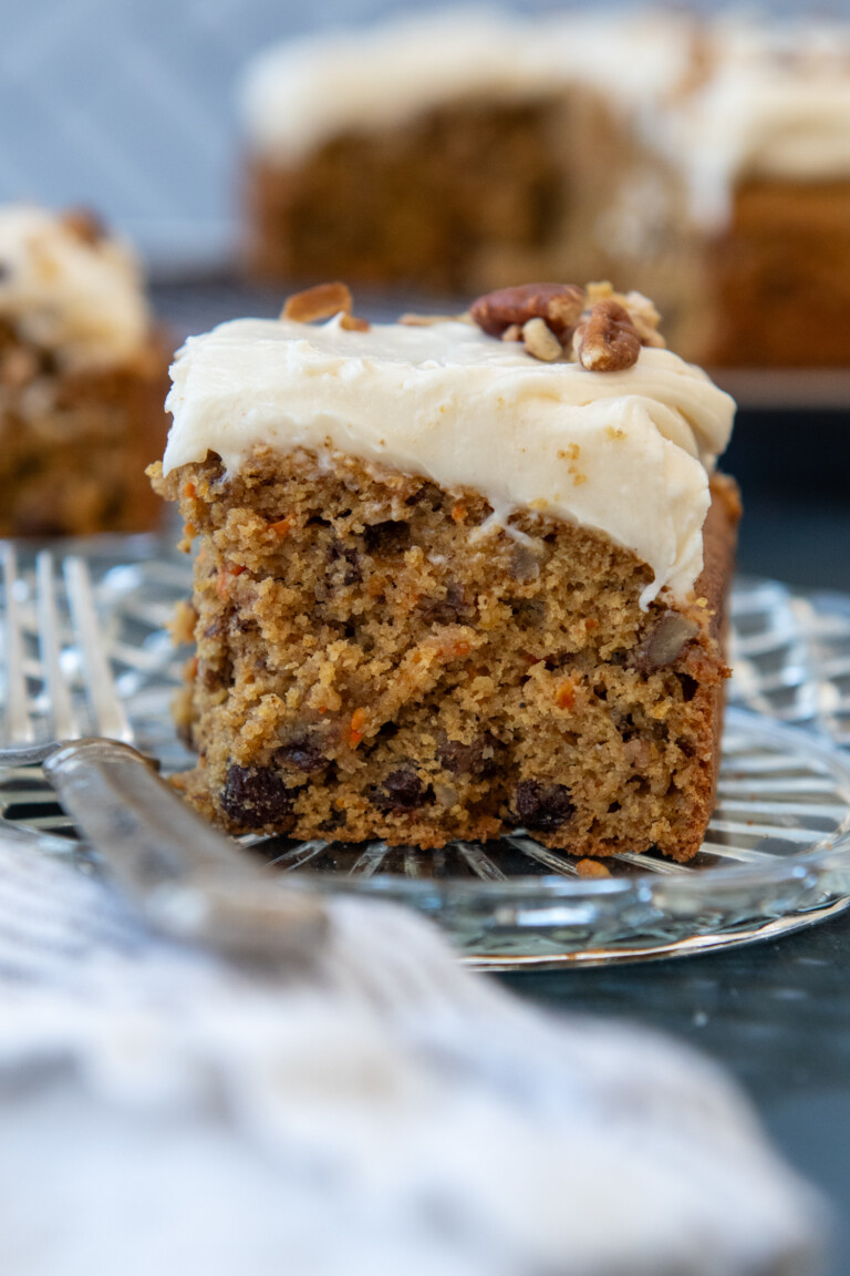Impossibly Moist, Fluffy Carrot Cake with Oat Flour - Gluten Free